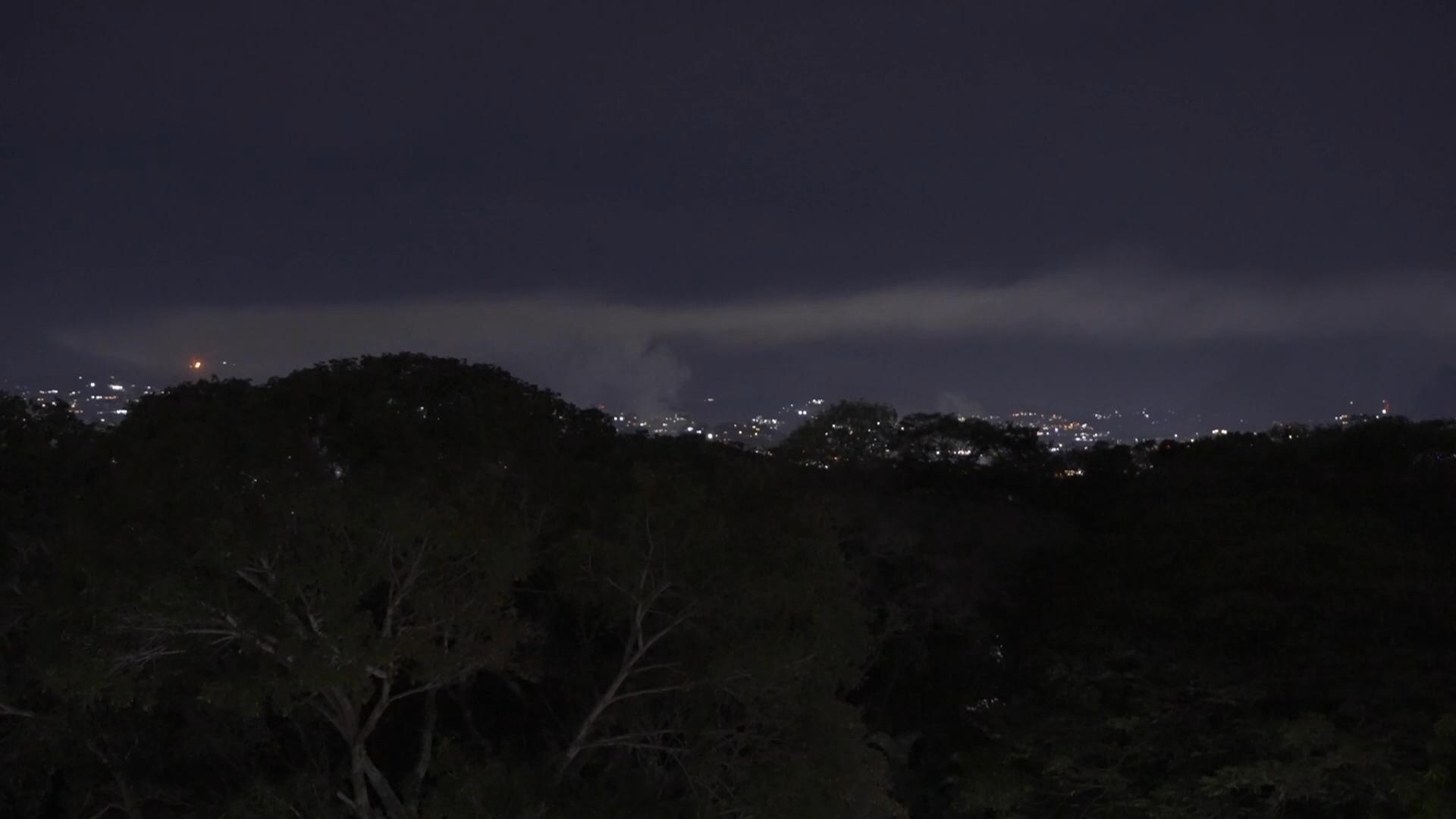 Smoke seen after at least 7 explosions and low-flying aircraft heard in ...