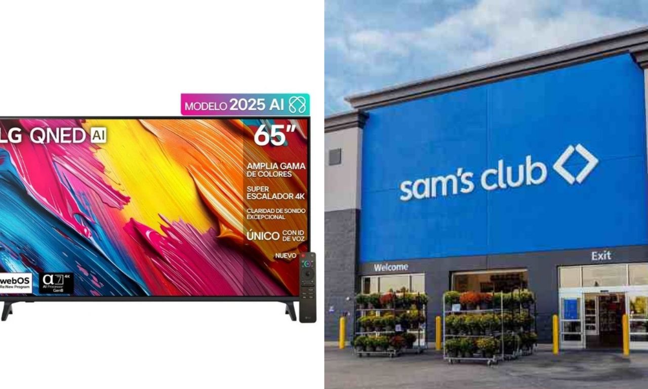 Pantalla smart TV LG QNED AI 4K de 65 pulgadas se encuentra en ...