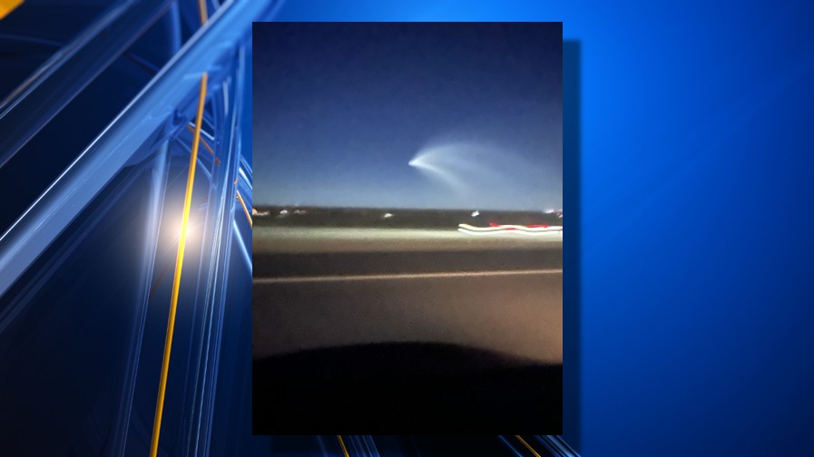 SpaceX launch sighting across Borderland