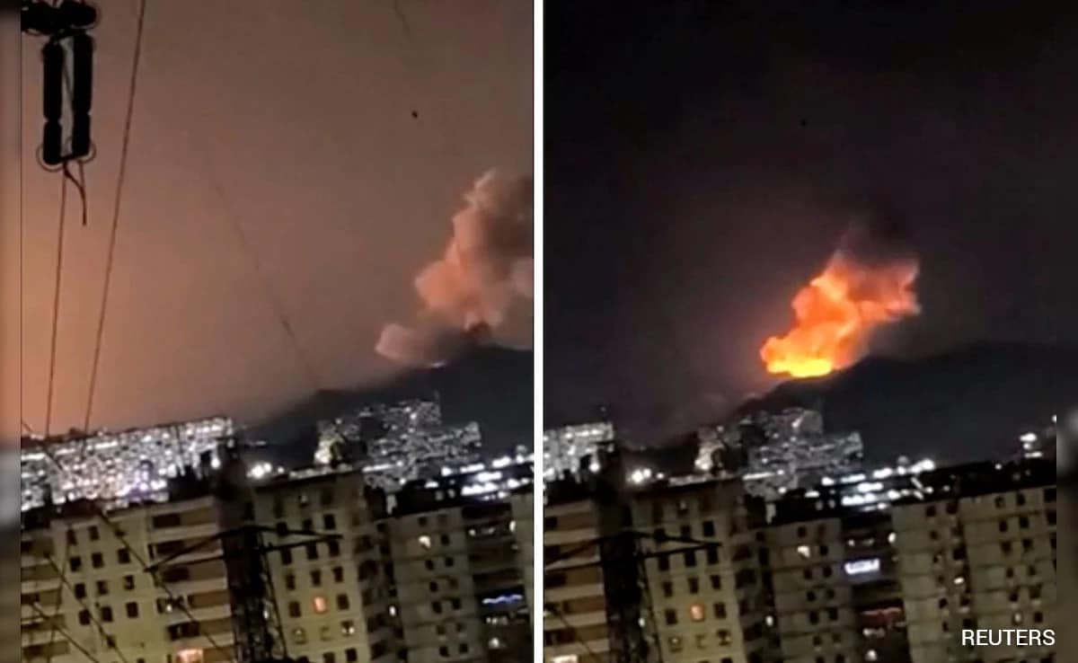 Loud explosions in Venezuela after Trump warns of ground strikes