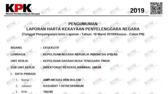 Jabat Kapolresta Tidore, ini jenjang karier dan harta kekayaan Kombes ...