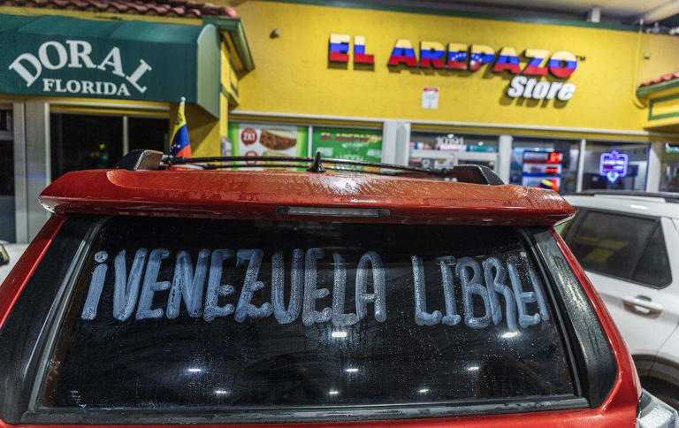 See Miami's Venezuelan exile community celebrate the capture of Maduro
