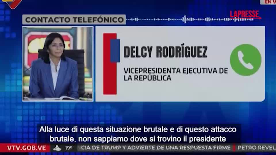 Venezuela, la vicepresidente alla tv di Stato: "Trump ci dia una prova ...