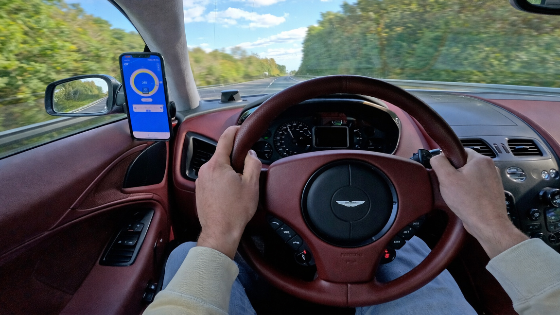 Driving the V12 Vanquish at full throttle