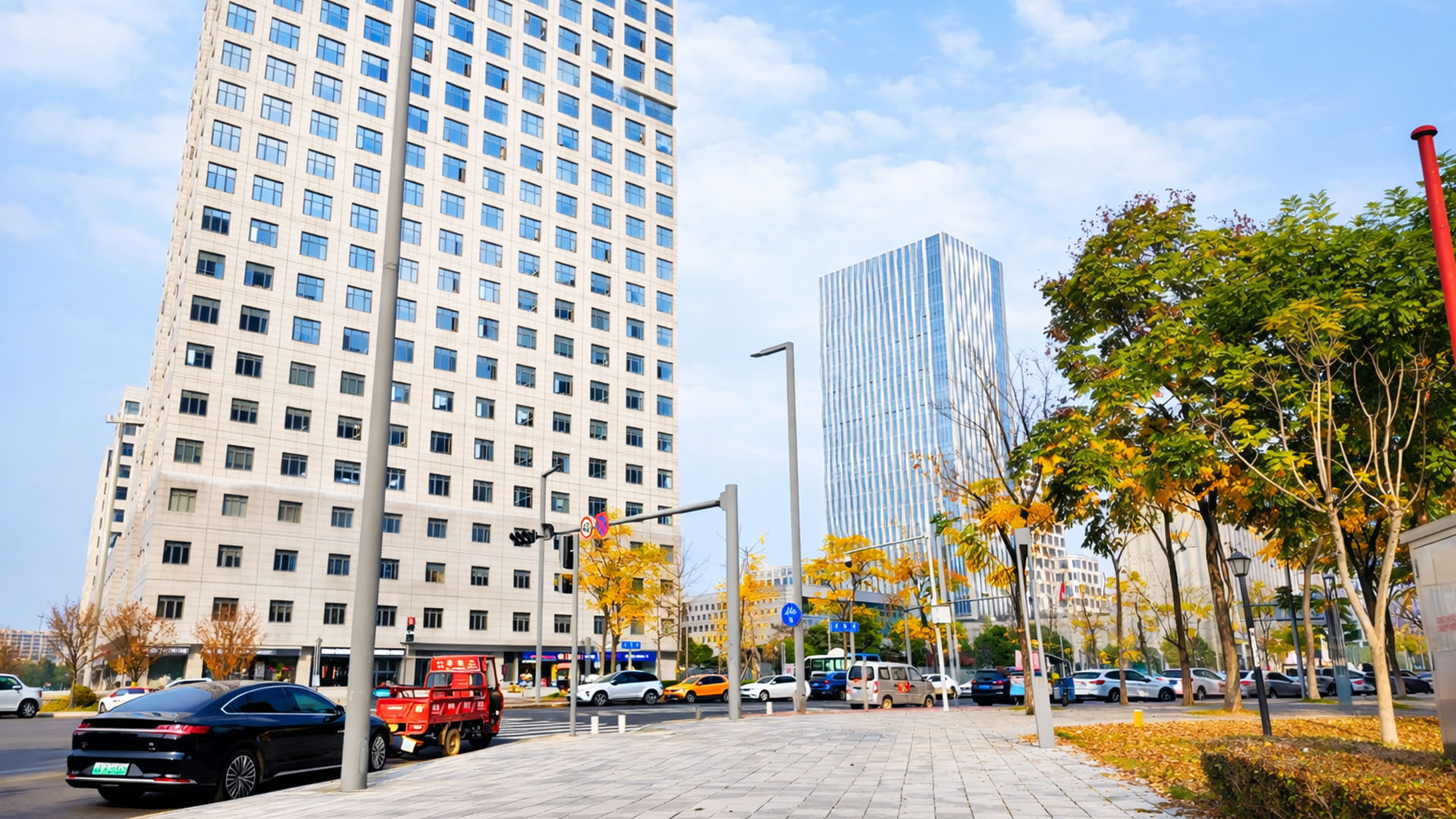 Fall vibes in China’s modern urban core