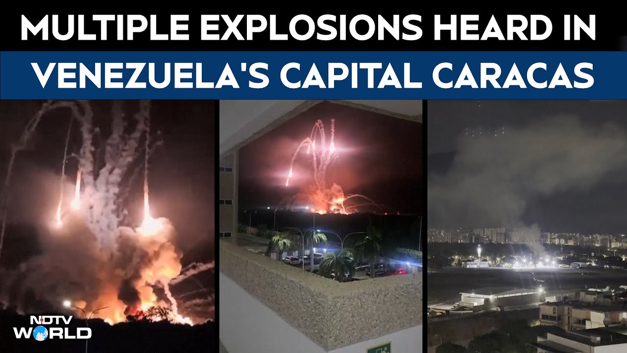US attacks Venezuela | Multiple explosions heard in Venezuela's capital ...