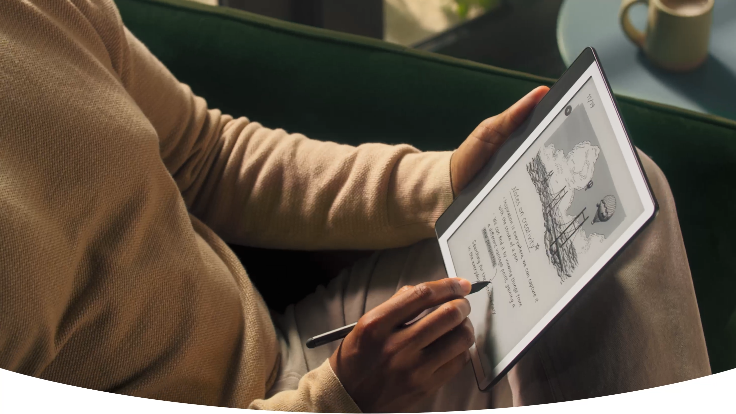 Experience an e-reader in a whole new way