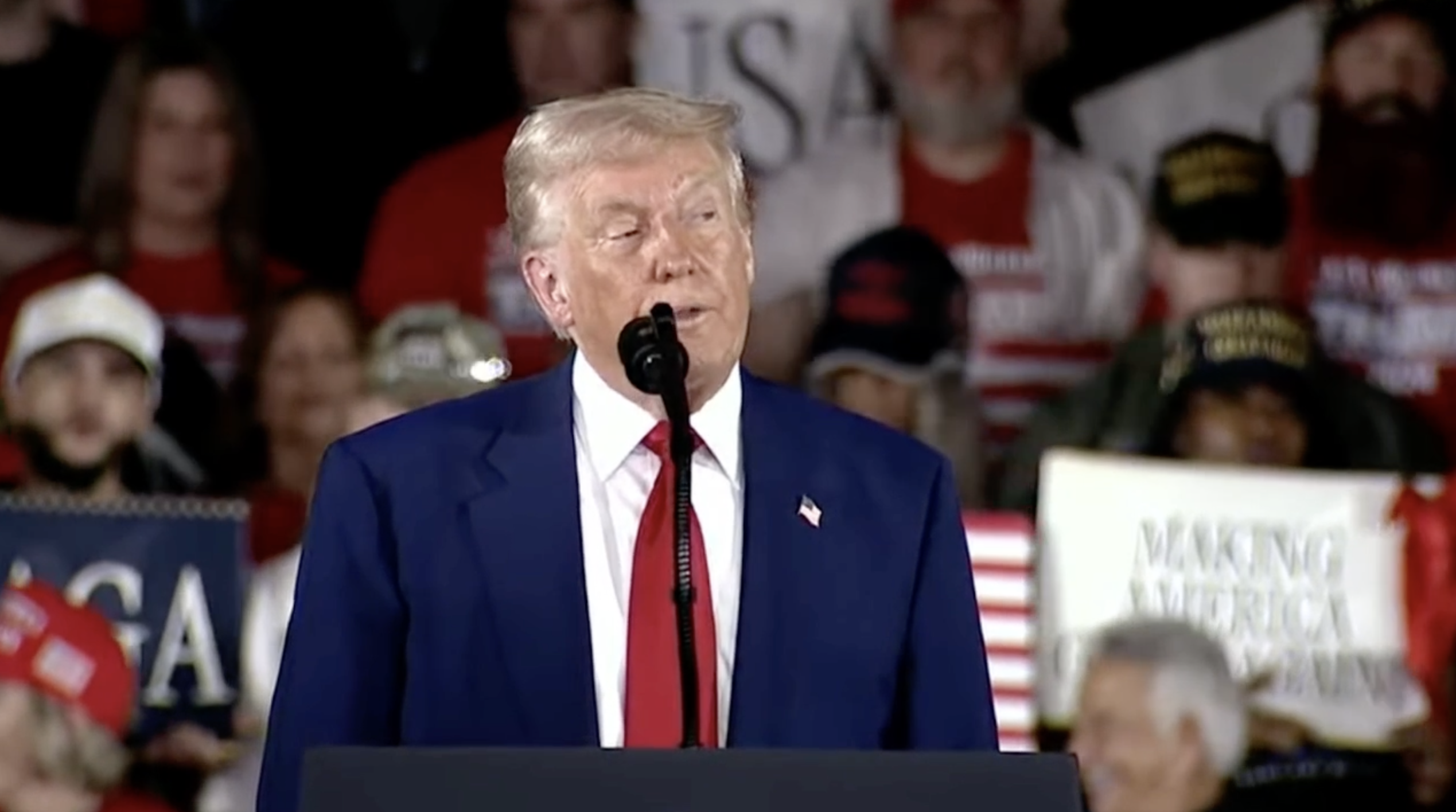 'So bad': Trump looks into the mirror, says Democrats are 'evil' as he ...