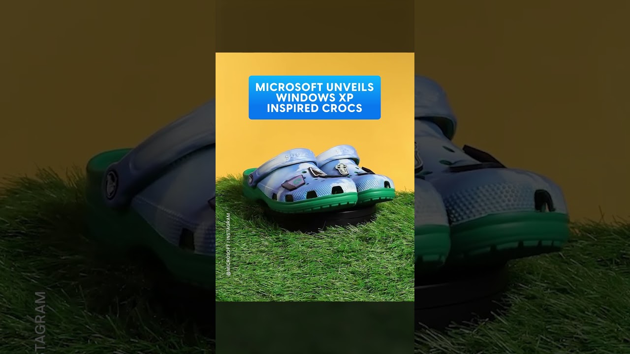 Microsoft unveils Windows XP-inspired Crocs for retro fans