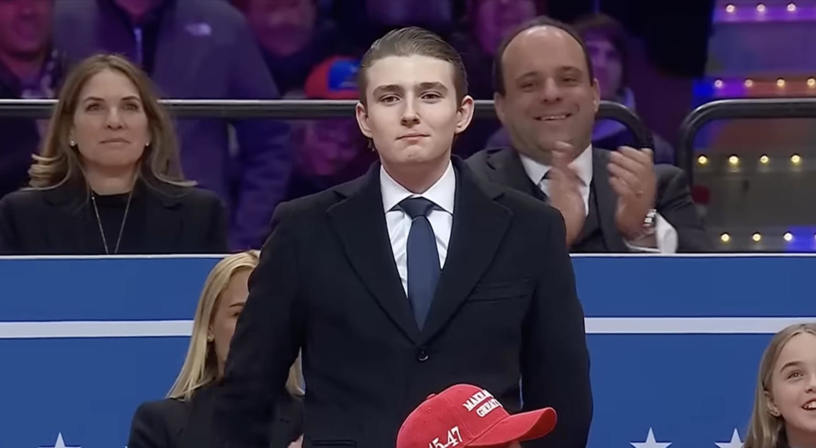 Barron Trump shamed as 'uncomfortable' during Donald and Melania's New ...