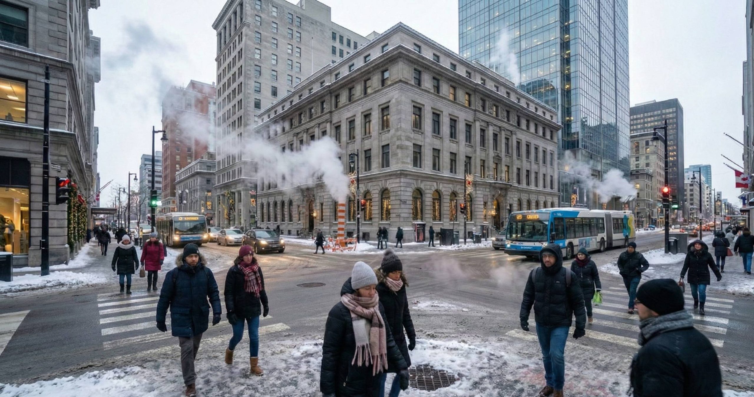 Montréal se prépare à une vague de froid intense, avec des températures ...