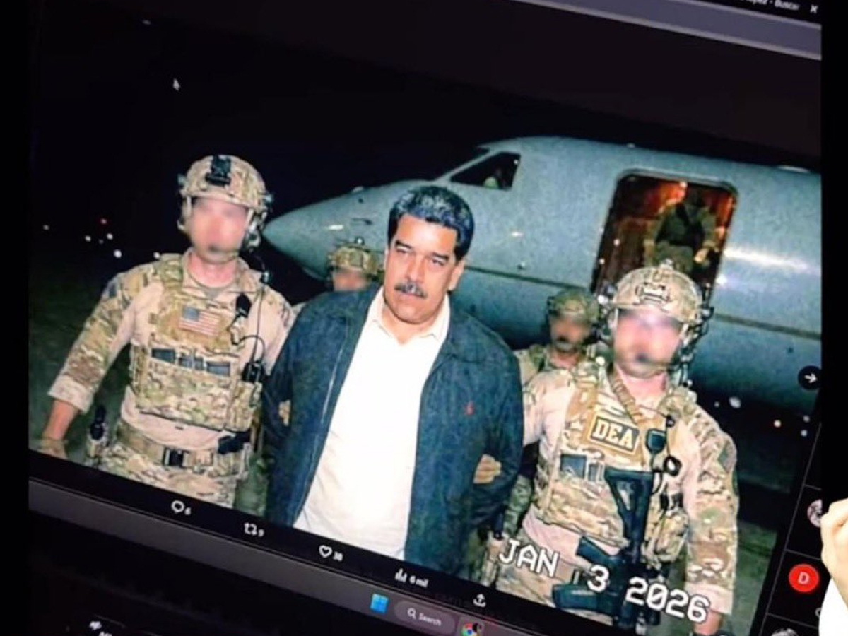 Viral photo shows Maduro after arrest: Did US Delta Force detain ...