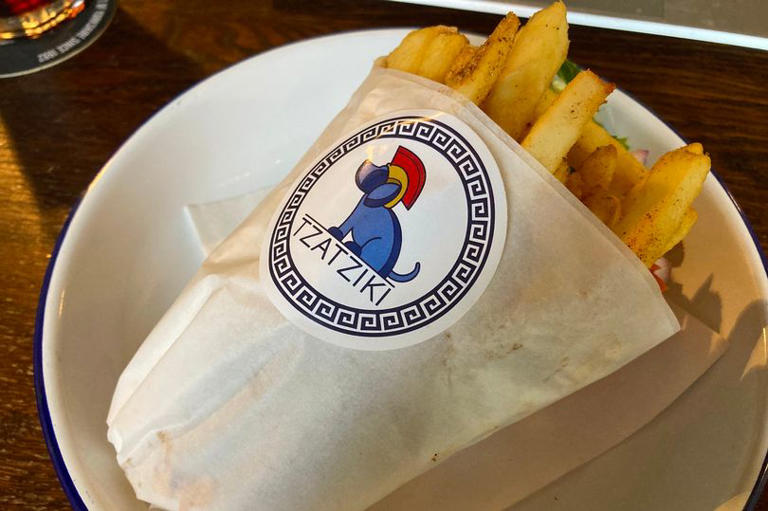 I found authentic Greek food for under £15 in a cosy British pub