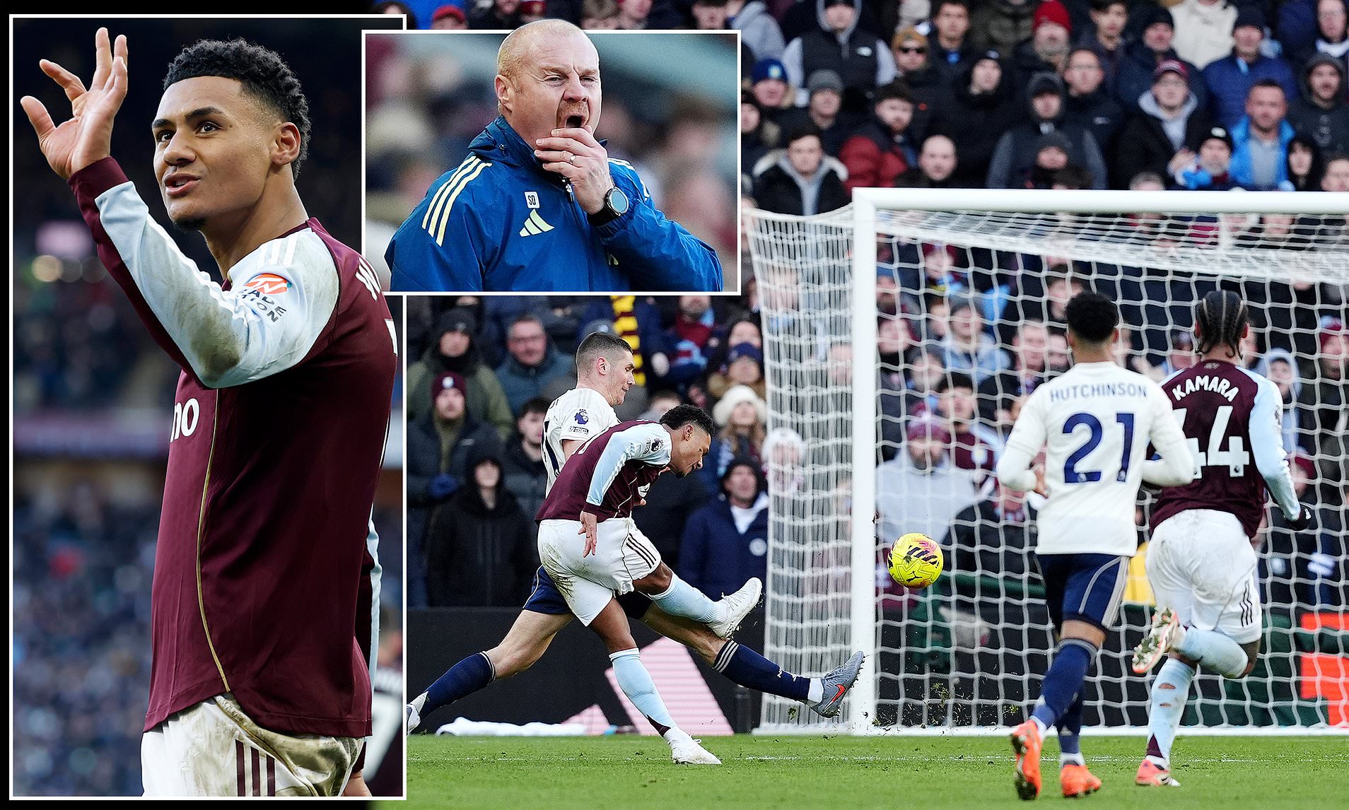 Aston Villa 3-1 Nottm Forest: Trouble brewing for Sean Dyche after ...