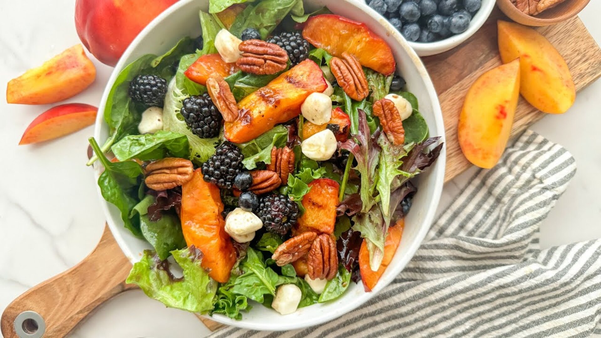 Grilled nectarine salad recipe