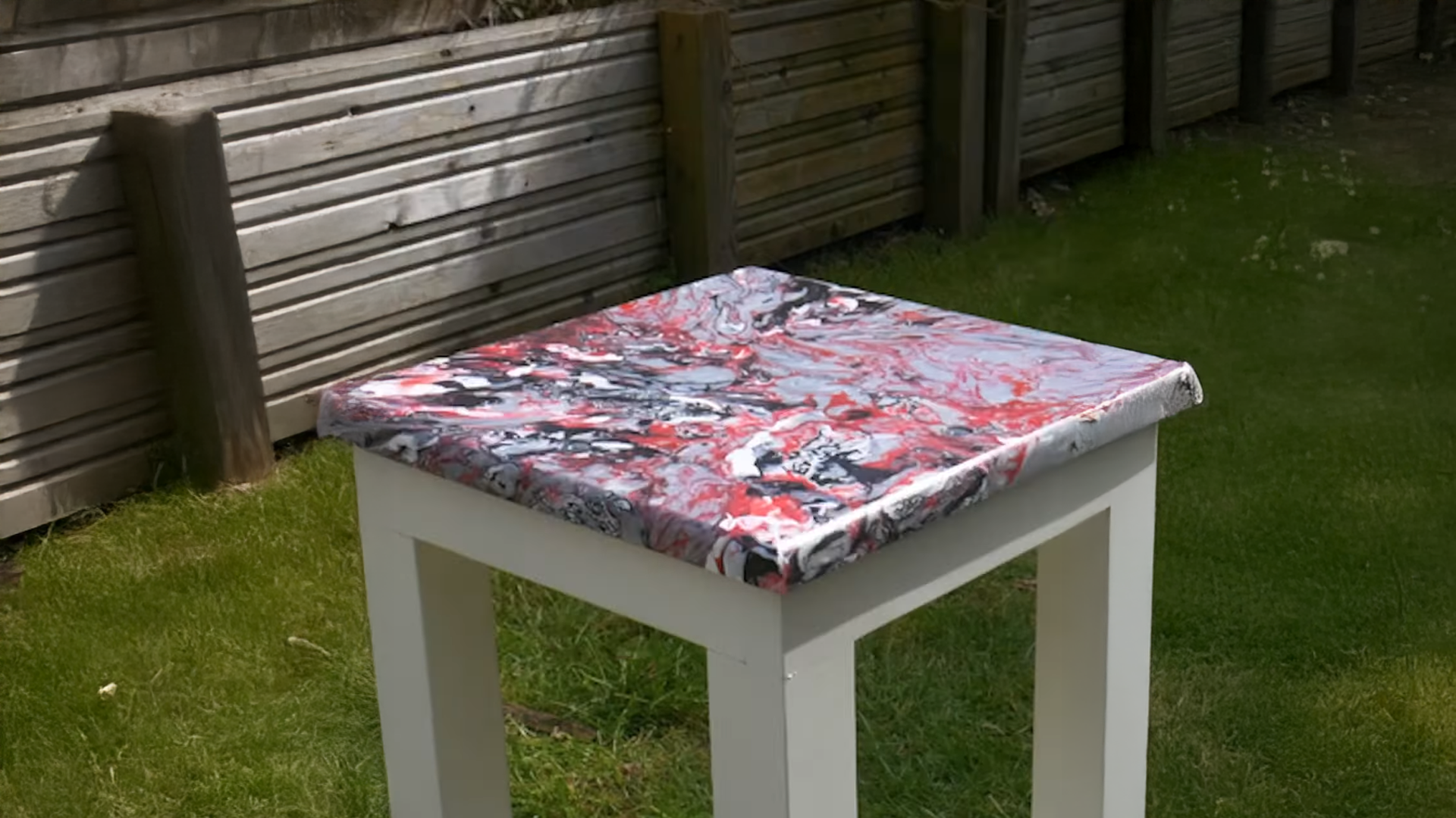 DIY stool made entirely from recycled plastic