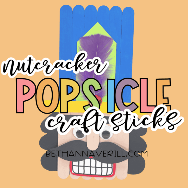 Nutcracker popsicle stick craft