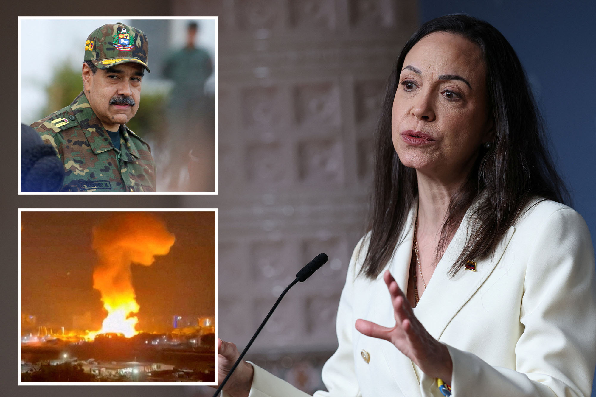 Venezuela opposition leader Maria Corina Machado celebrates US capture ...