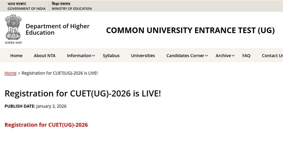 CUET 2026 registrations go LIVE! Check steps to apply, deadline, other ...