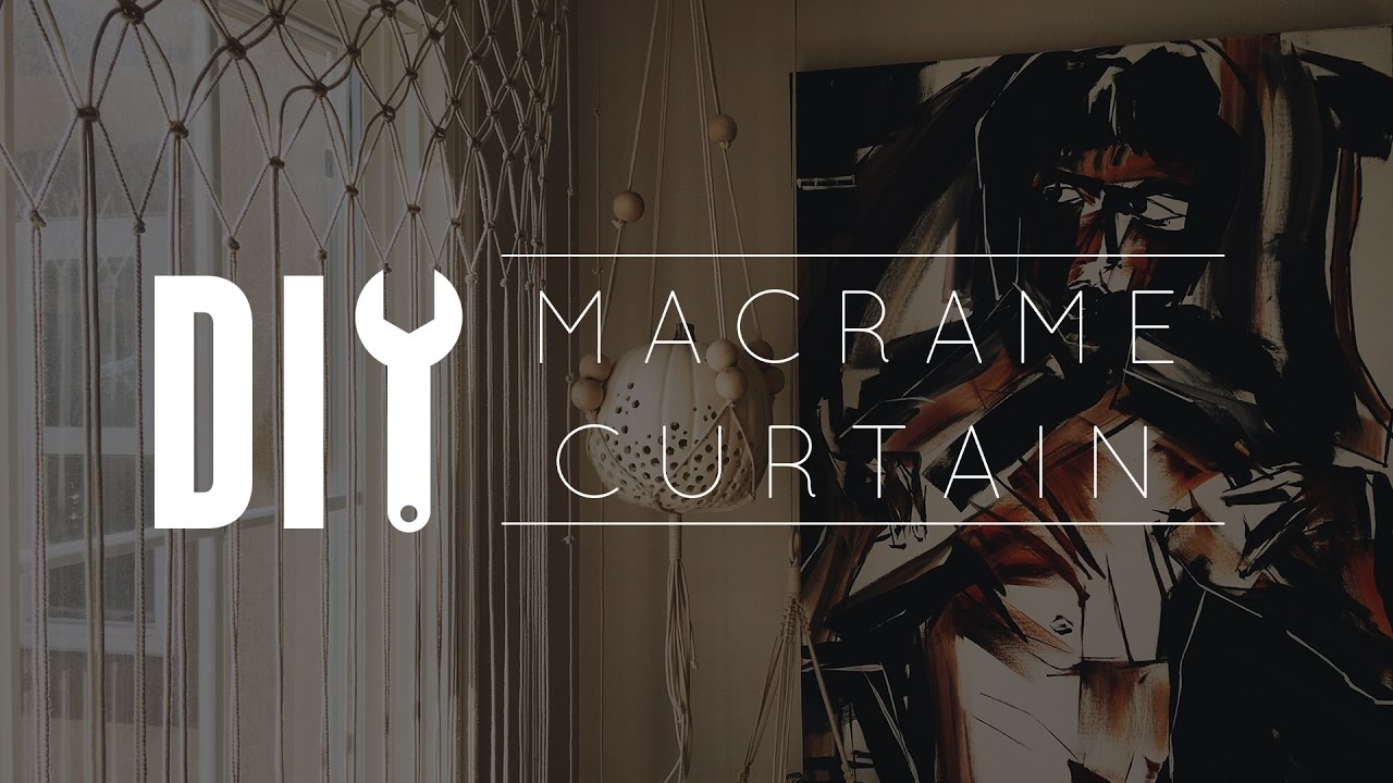 DIY macrame curtain: Easy step-by-step tutorial