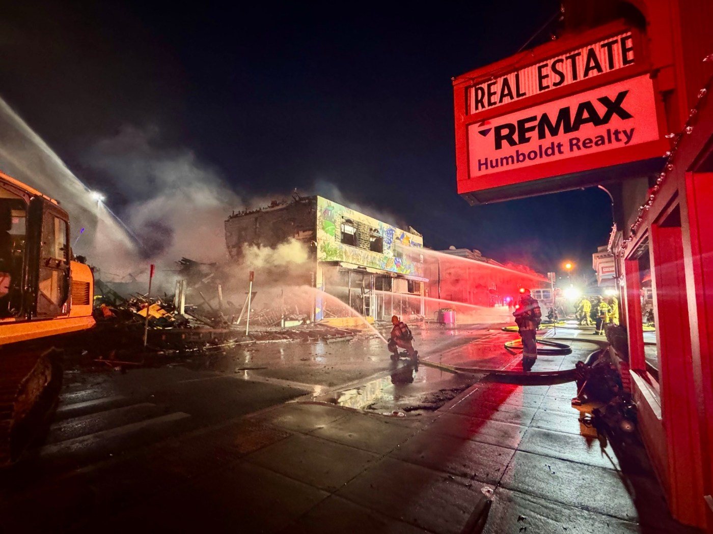Multiple Arcata businesses razed in wake of wind-whipped destructive fire
