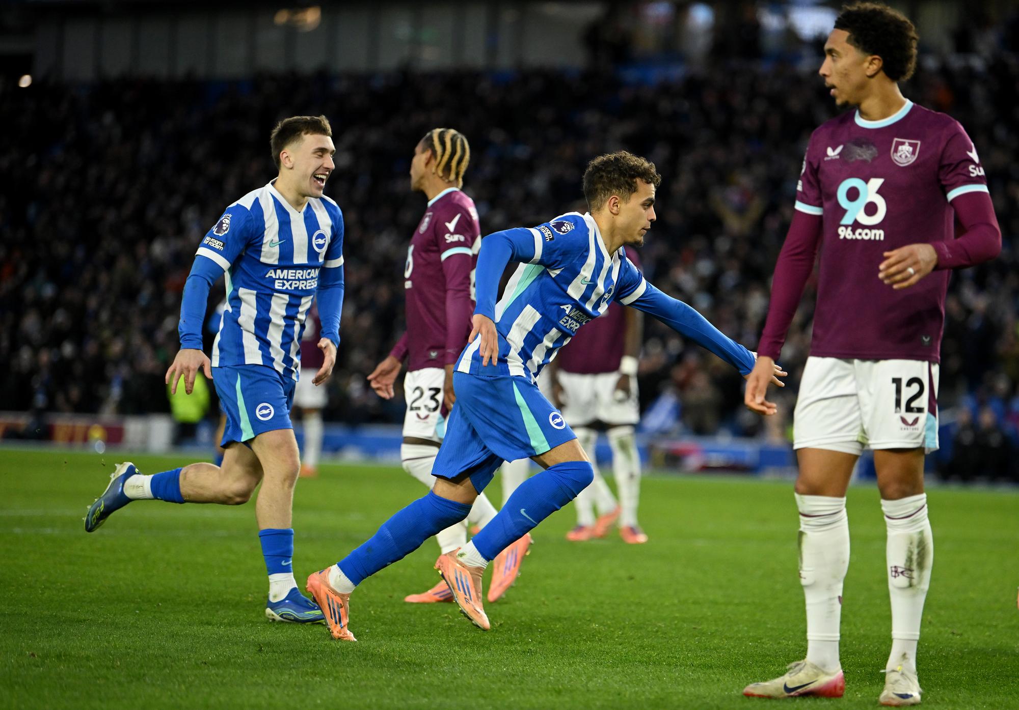 Brighton 2-0 Burnley: Winless run goes on as passive Clarets start 2026 ...