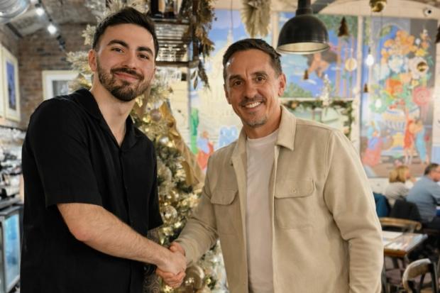 Football legend and pundit visits much loved Italian restaurant for ...