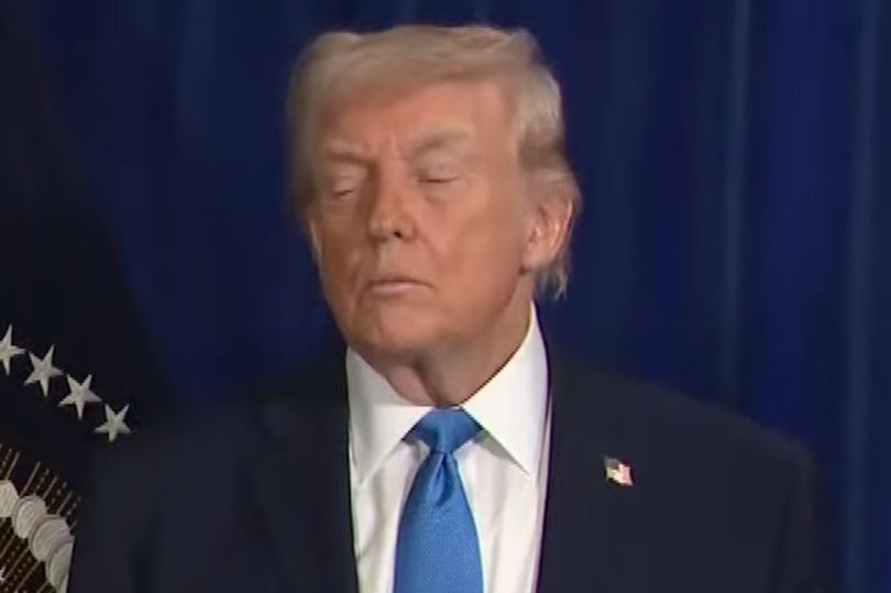 CNN viewers mock Trump appearing to fall asleep during Venezuela press ...