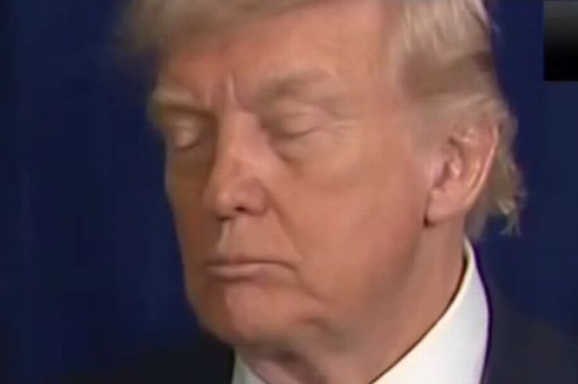 CNN viewers mock Trump appearing to fall asleep during Venezuela press ...