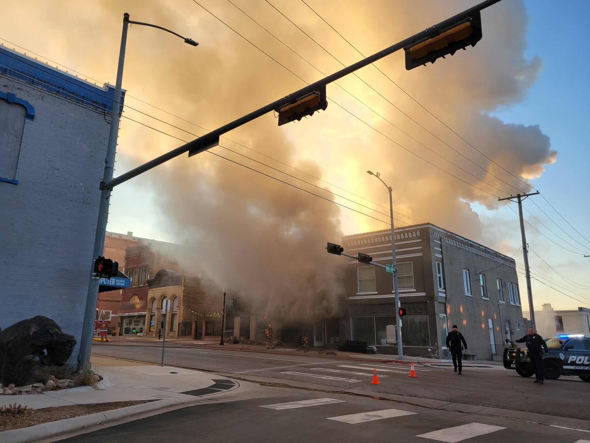 Downtown Beatrice fire guts portion of Black Crow Restaurant property