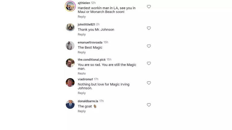 Still the magic man: Fans celebrate as NBA legend Magic Johnson makes ...