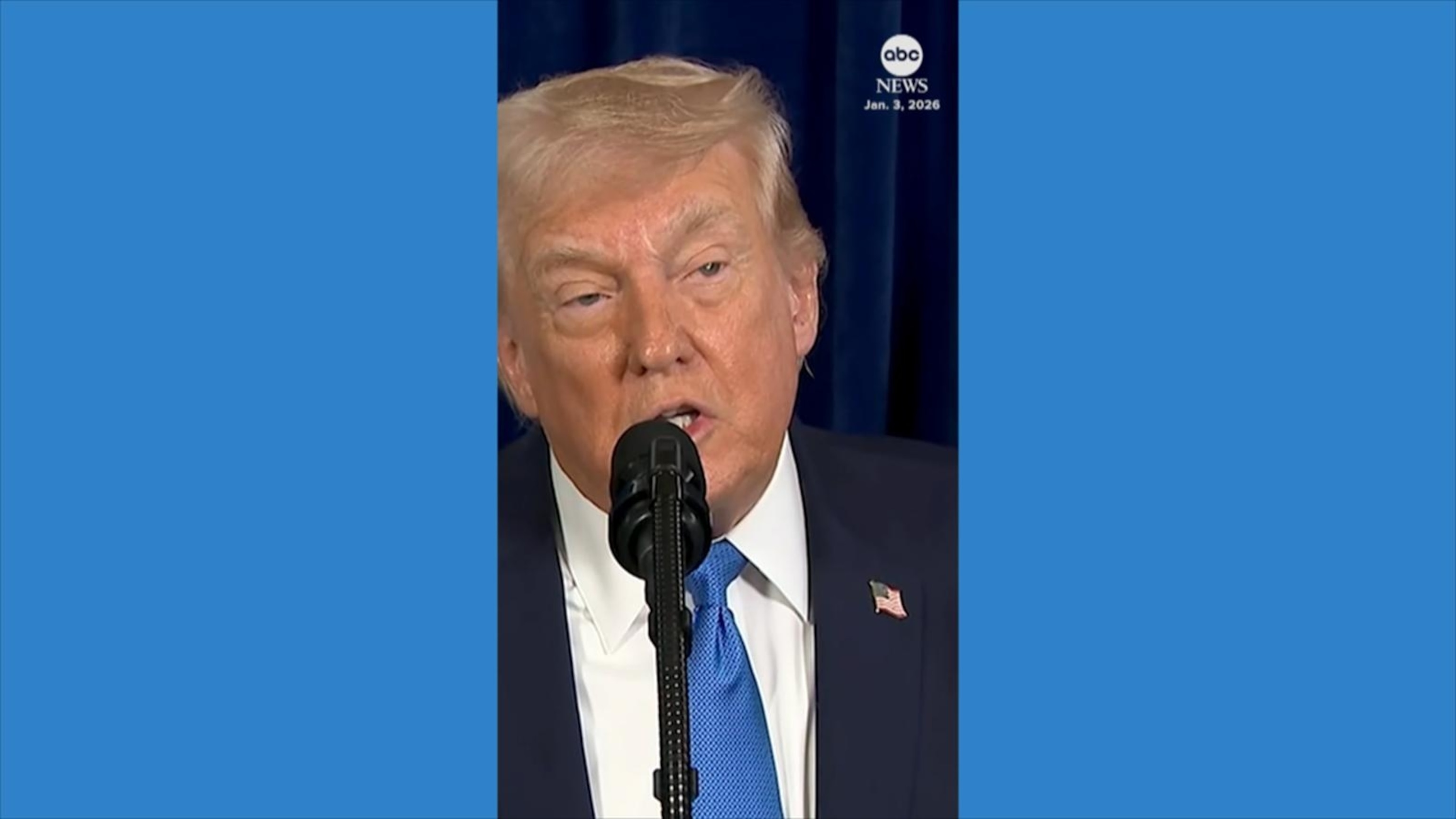 President Trump addresses nation after capture of Venezuelan President ...