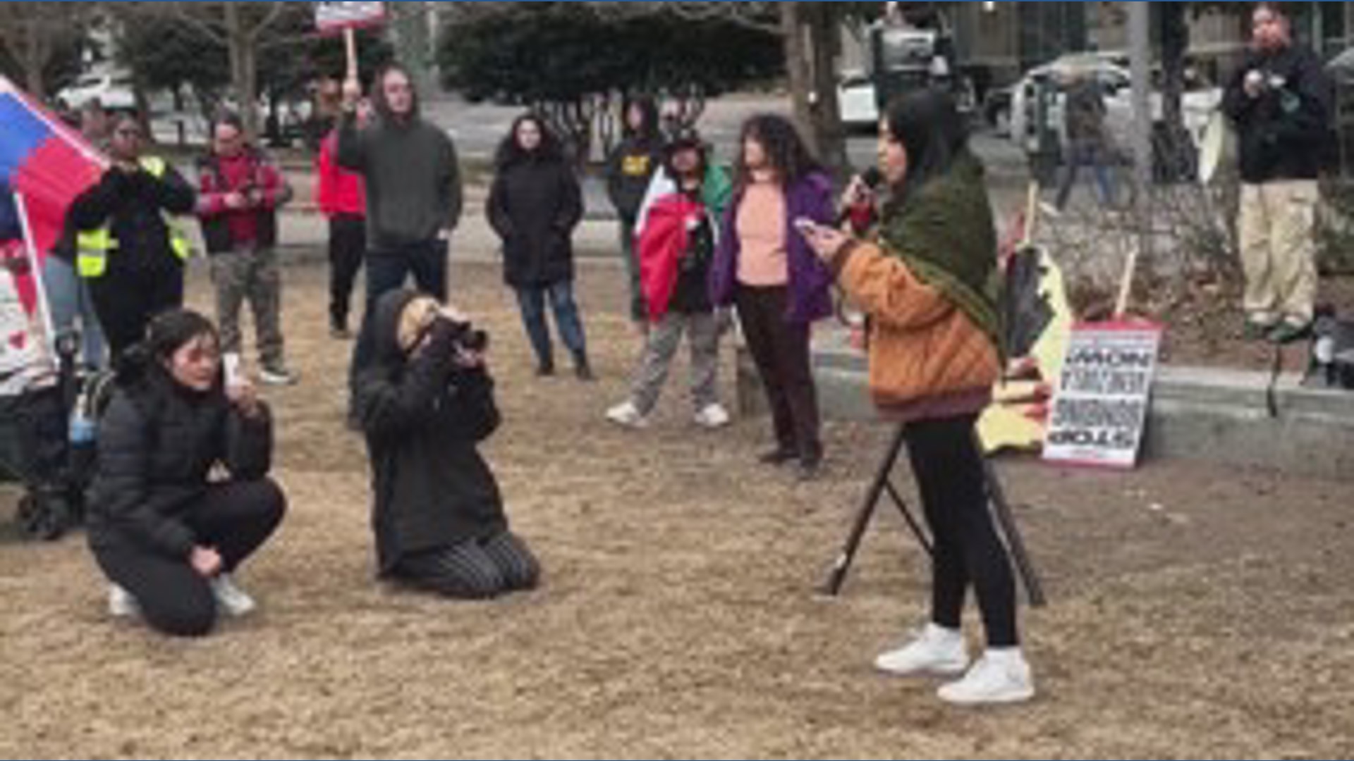 Protestors in Charlotte decry U.S. strike in Venezuela