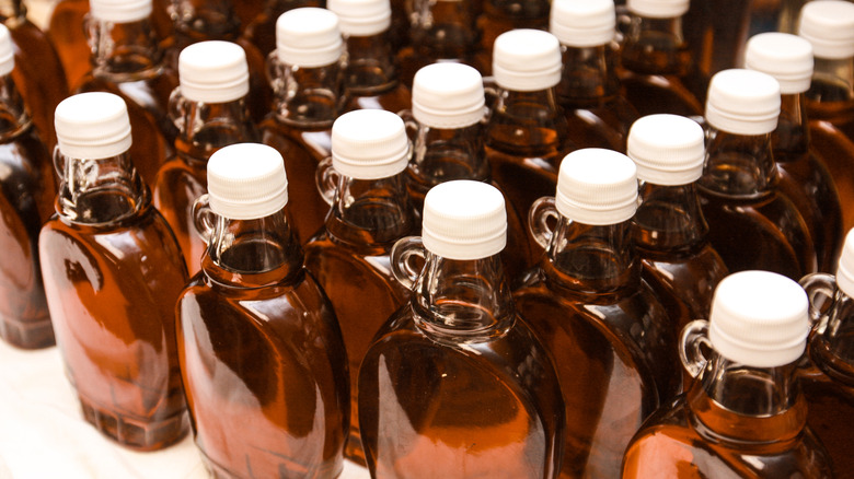 What's up with those tiny handles on maple syrup bottles?