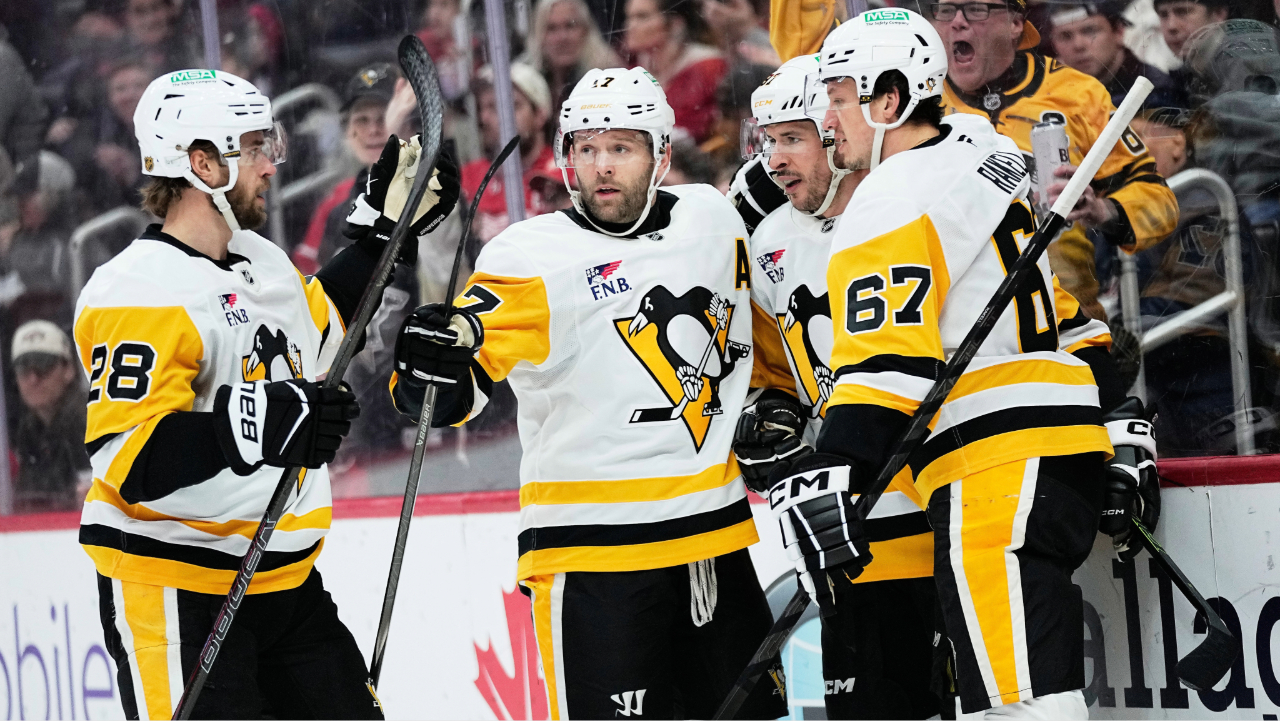 Penguins down Red Wings to earn fourth straight win