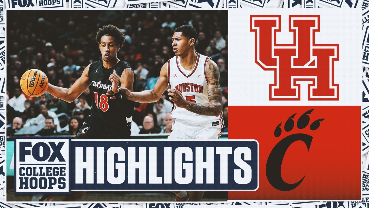 No. 8 Houston Cougars vs. Cincinnati Bearcats highlights 🏀 FOX College ...