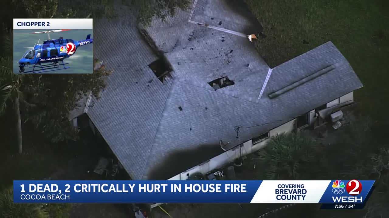 68-year-old woman dead, 2 injured in Cocoa Beach house fire