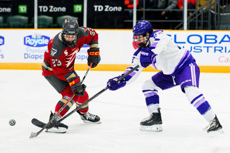 Brianne Jenner scores twice to lead the charge to a 5-2 victory over ...