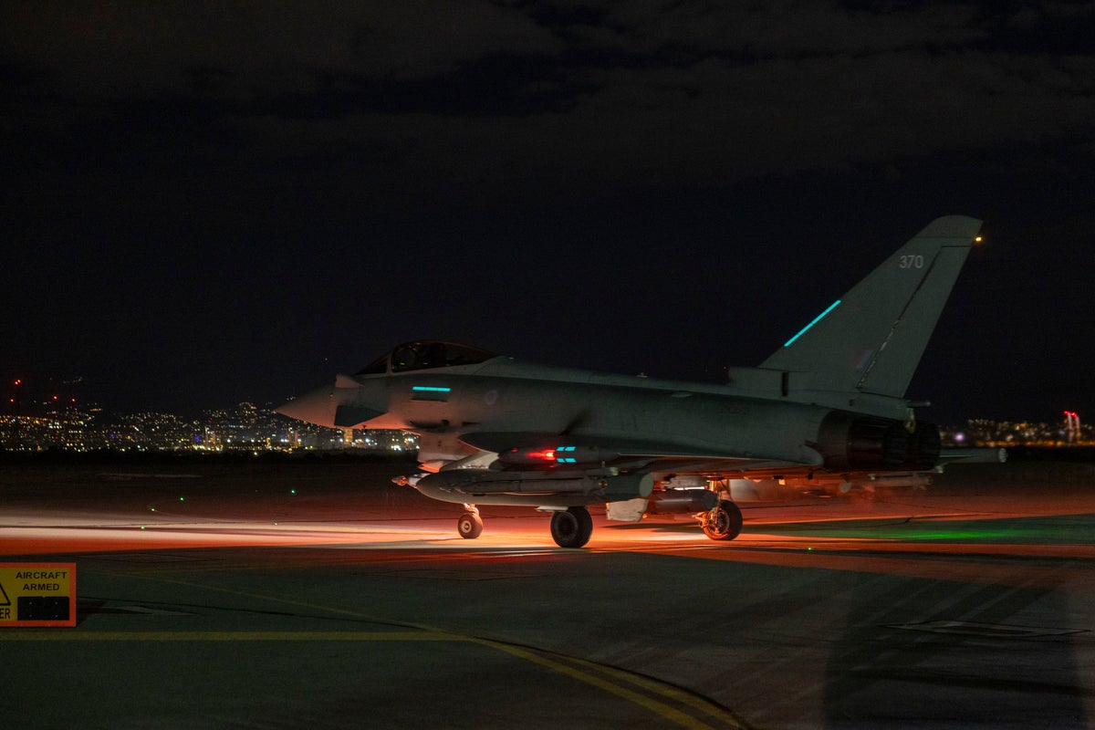 RAF Typhoons strike ISIS weapons storage site in Syria