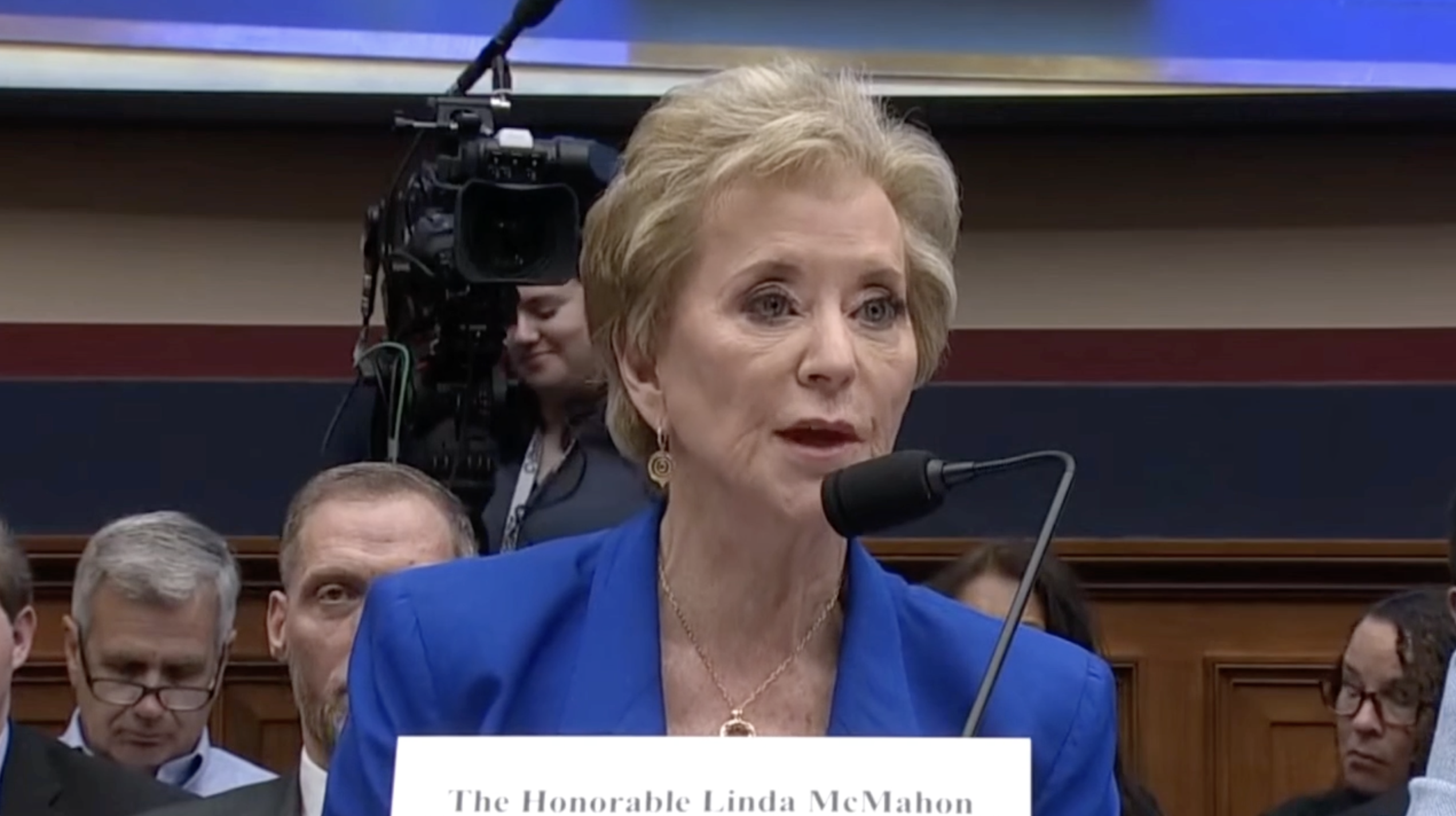 'It says zero': Billionaire Linda McMahon turns red as members of ...