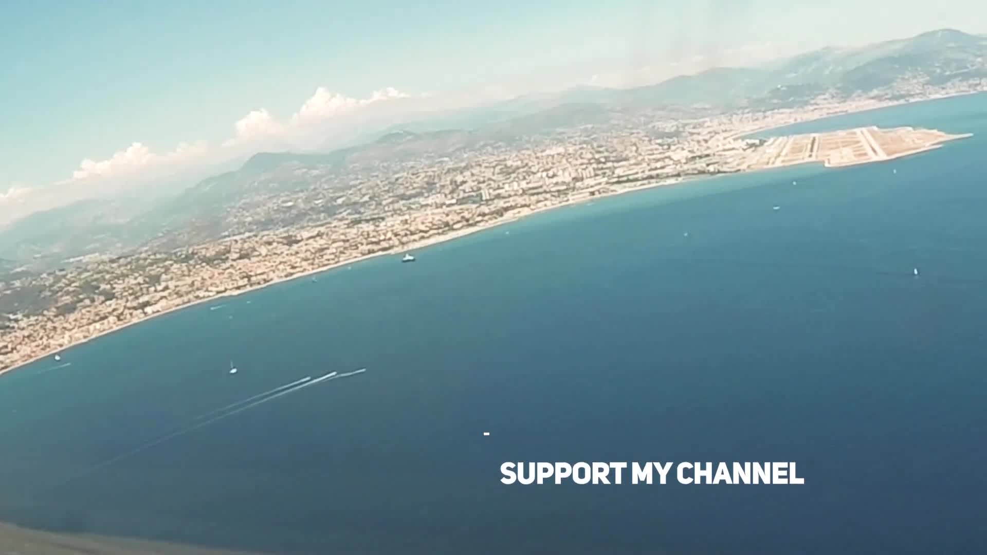 Boeing 737 beautiful landing Côte d’Azur Nice