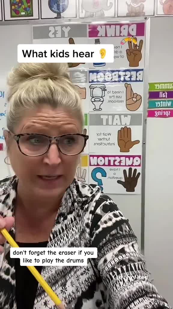 What students really hear when I teach pencil rules