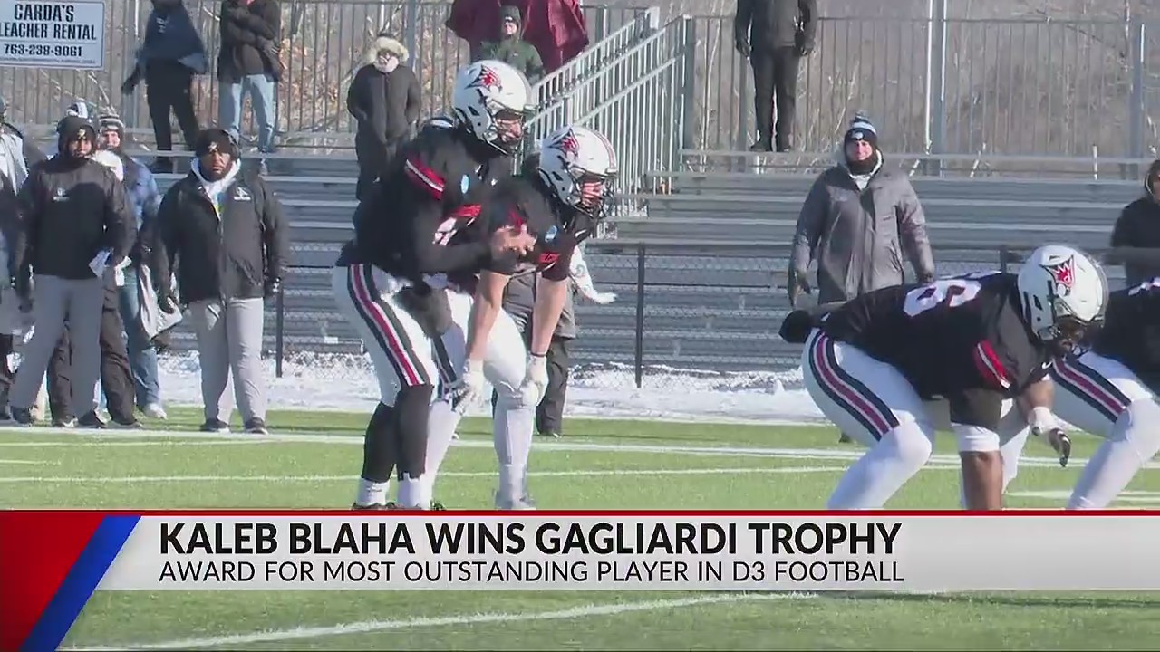 Blaha wins Gagliardi Trophy