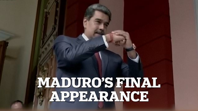 Nicolas Maduro makes last appearance before dramatic arrest by US