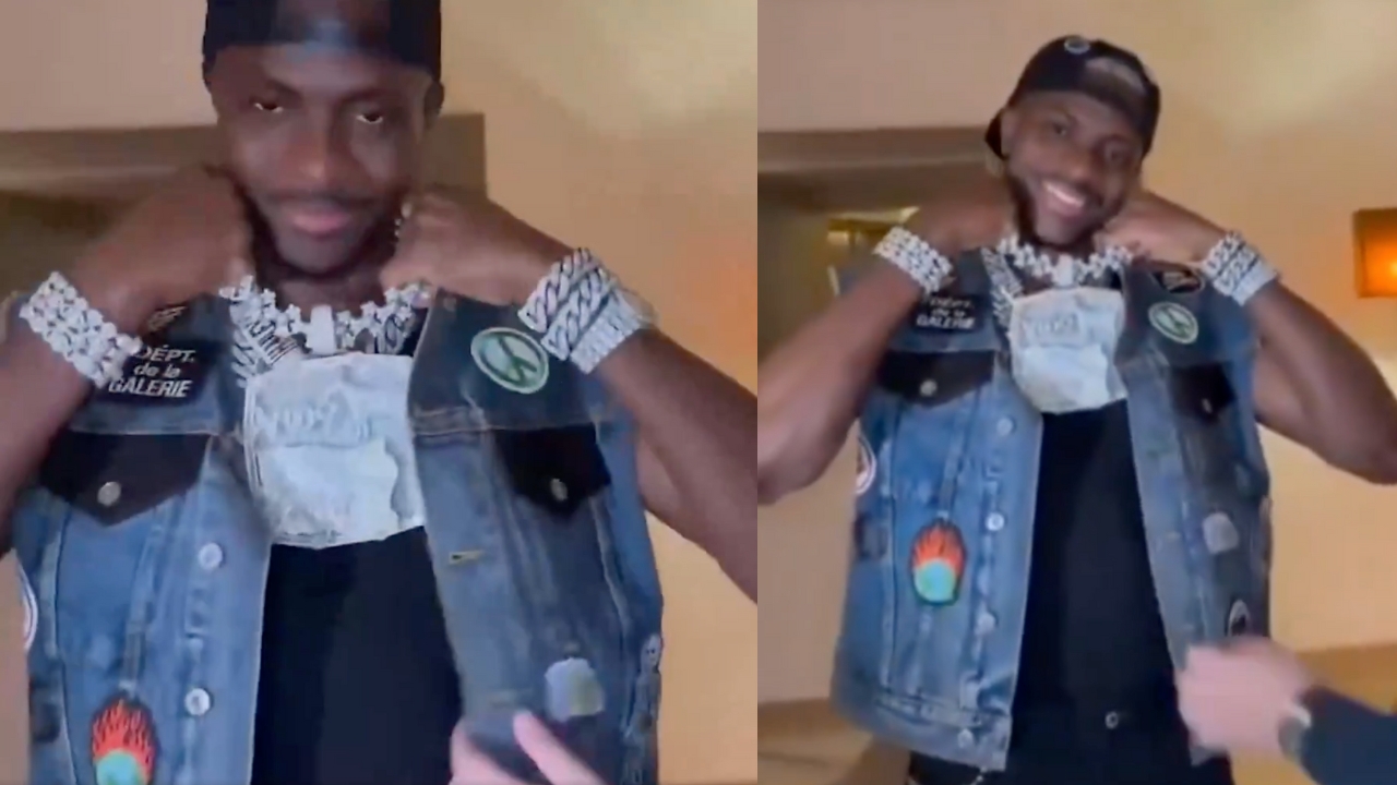 Osimhen fa discutere sui social: sfoggia una collana personalizzata dal ...