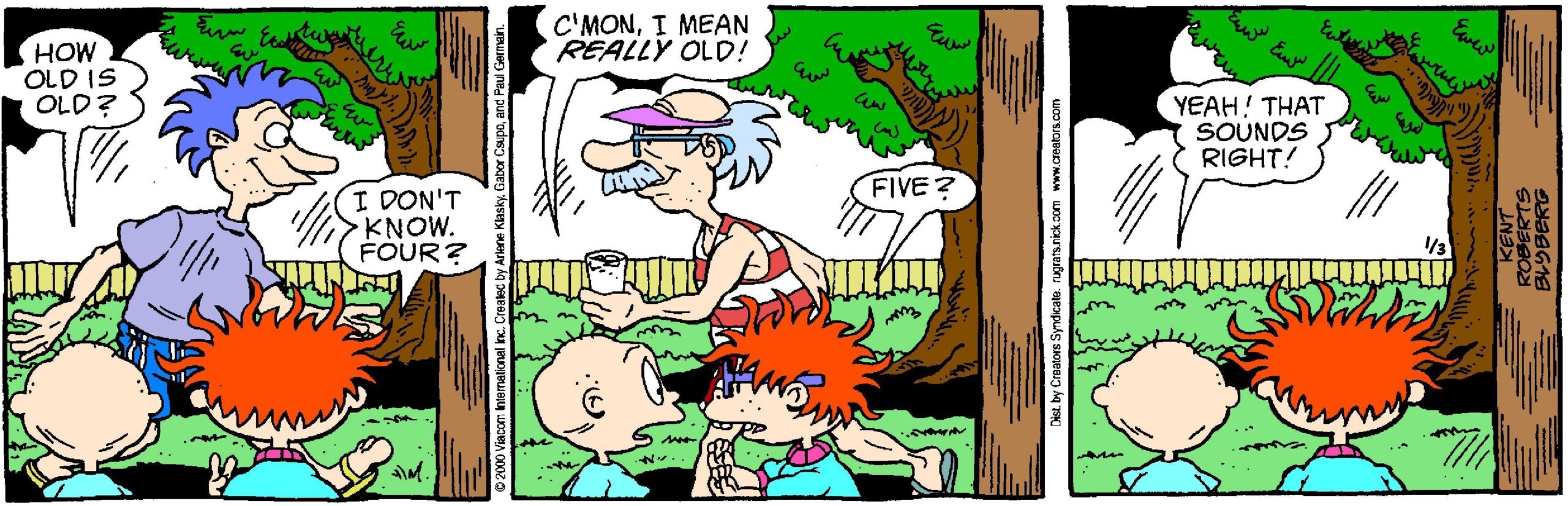 The latest "Rugrats" comics by Nickelodeon