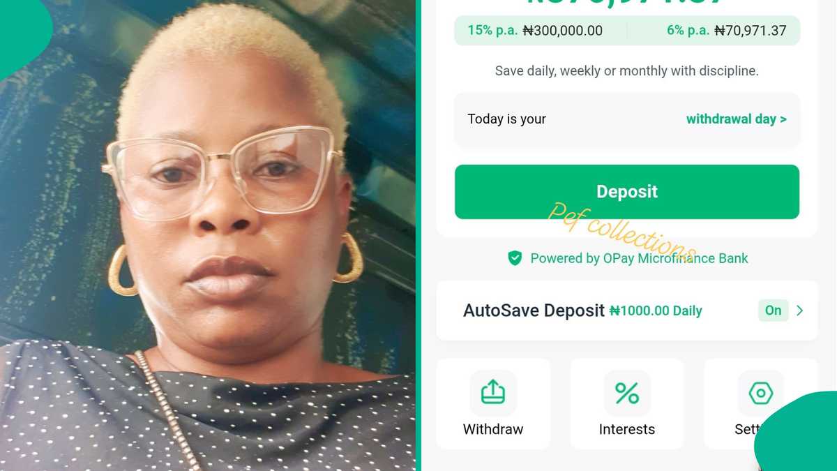 Lady laments interest OPay paid her after aving N1k daily from January ...