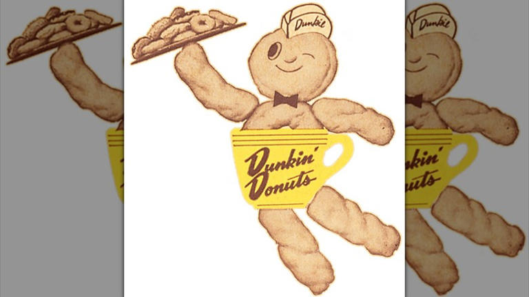 The 1950s Dunkin' logo featured its long-lost mascot