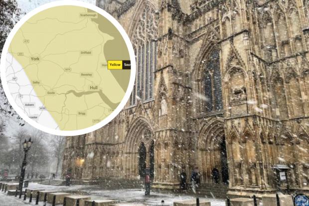 Met Office snow and ice alert for York and North Yorkshire
