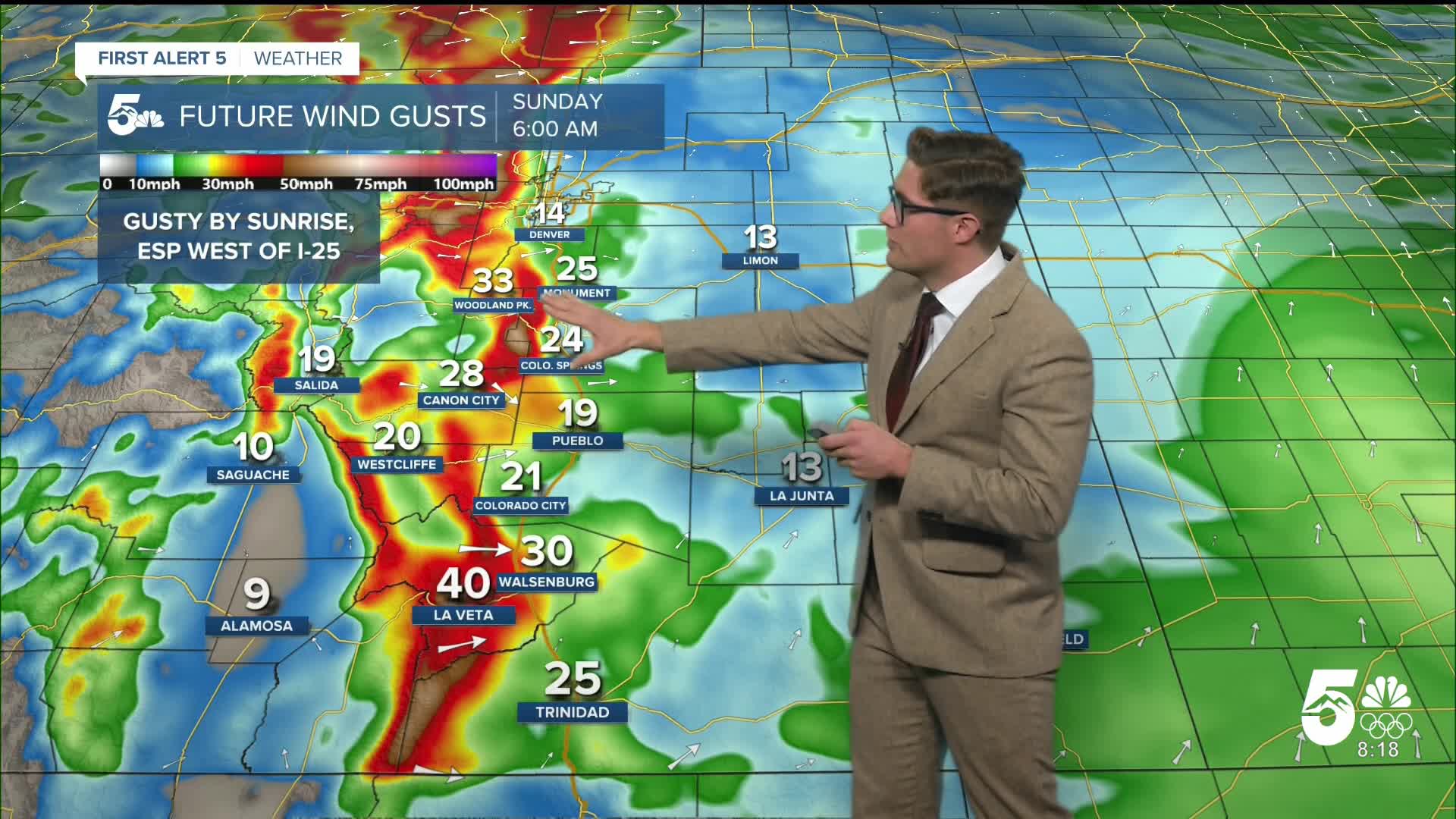 Mild Saturday with high fire danger Sunday and Monday
